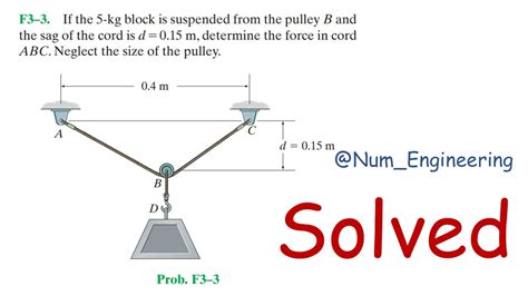 Equilibrium Of Particles Engineering Mechanics Fundamental Problem 3