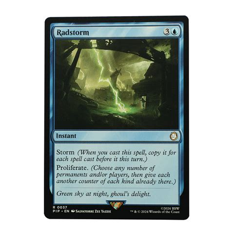 Radstorm 37 Fallout Pip Hologram Proxy Mtg Cards