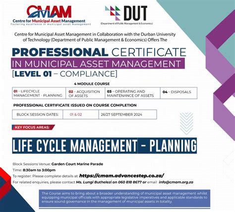 Centre For Municipal Asset Management Cmam Sa On Linkedin Cmam Dut Localgovernment