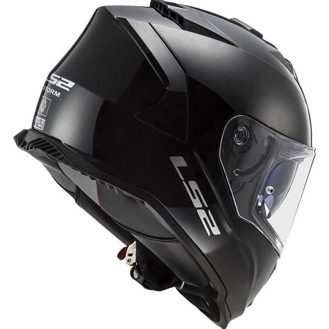Ls2 Ff800 Storm 2 Solid Full Face Motorcycle Helmet Glossy Black For