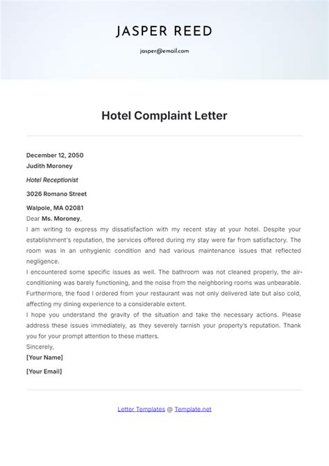 Free Simple Complaint Letter To School Template Edit Online And Download