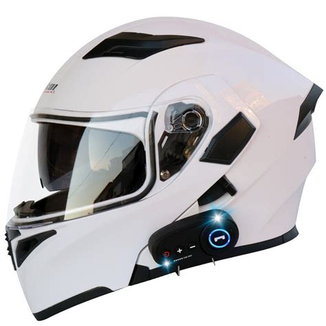 Electric Motorcycle Bluetooth Helmet Dual Lens Revealed Full Face