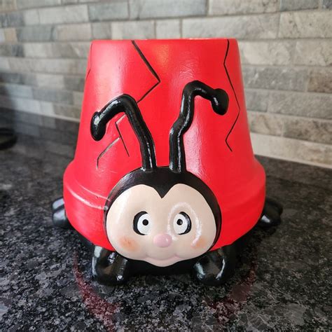 Ladybug Planters Etsy