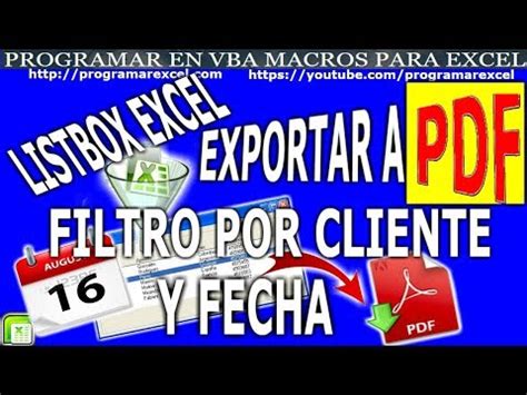Como Buscar En Hoja Seleccionada Y Llenar Listbox PROGRAMAR EN VBA MACROS DE EXCEL