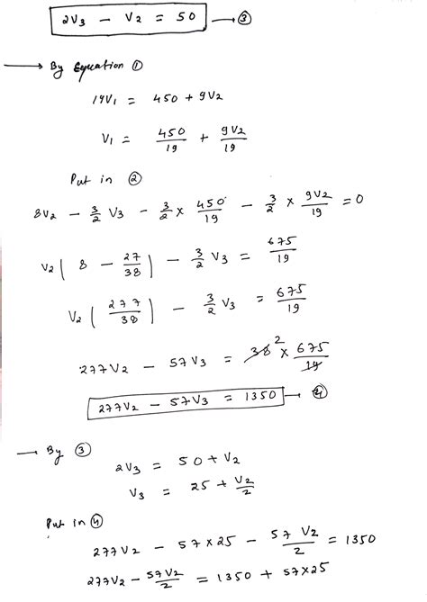 [solved] determine the node voltages v1 v2 and v3 for the circuit