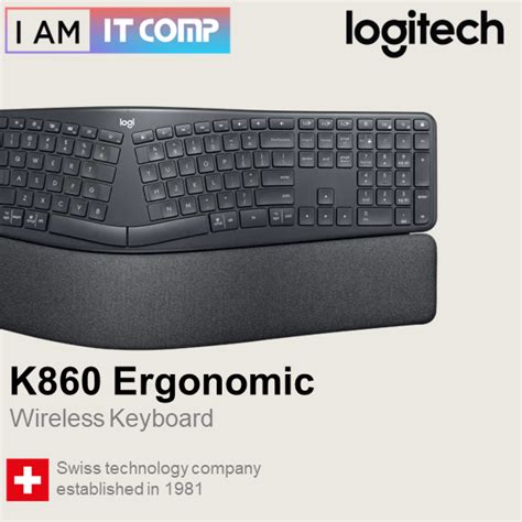 Logitech Ergo K860 Wireless Split Ergonomic Keyboard Full Size Layout