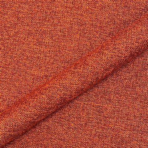 Orange Textured Boucle Upholstery Fabric 55 Etsy
