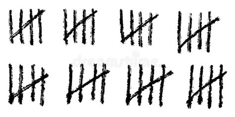 Doodle Count Bar Count The Days Counted In Slashes On The Walls Of A