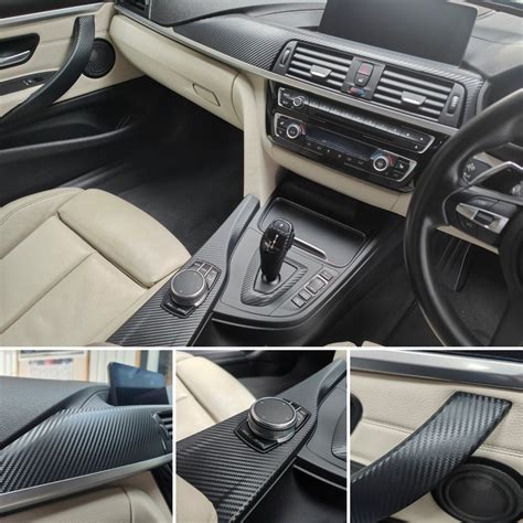 Wrapping Service Bmw F30 F32 Interior Trim Set 3d Carbon Silver