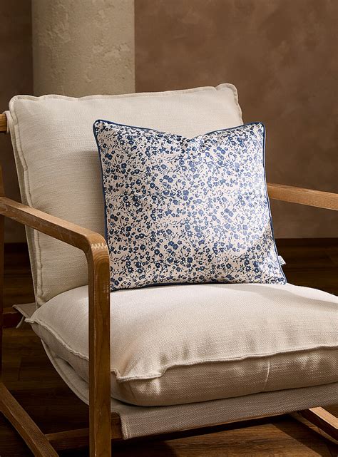 Small Flowers Velvet Removable Cover Cushion 45 X 45 Cm Simons Maison Cushions And Throw