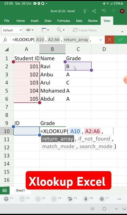 excel xlookup tricks in tamil exceltutorialtamil exceltutorial exceltricks youtube