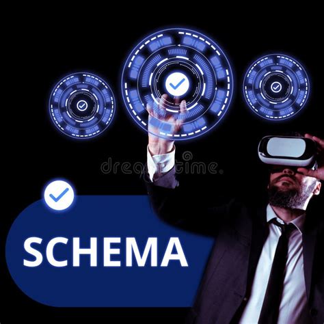 Schema Word Concept On Cubes Stock Image Image Of Sign Project