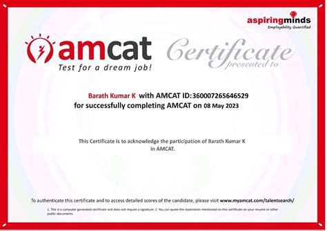 Barath Kumar K On Linkedin Amcat Kiot Dreamjob Opportunity