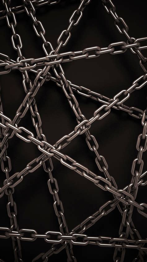 Modern Abstract Chains Wall Art