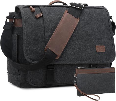 Neriion Messenger Bag For Men Laptop Bag 156 Inch Canvas Water