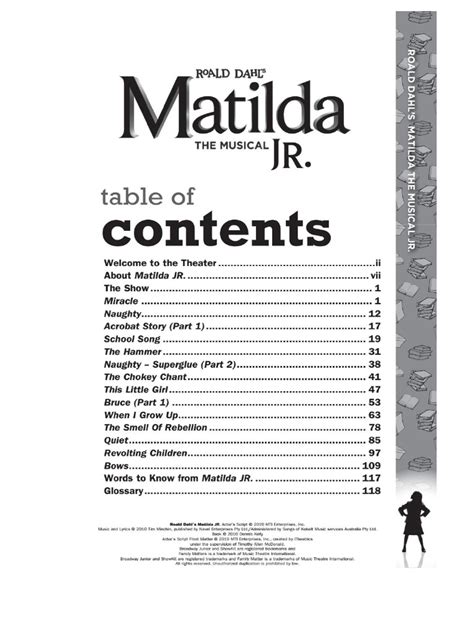 Matilda Jr Script Pdf
