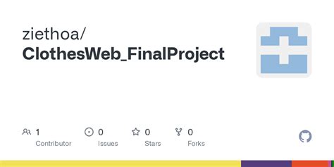 Github Ziethoa Clothesweb Finalproject