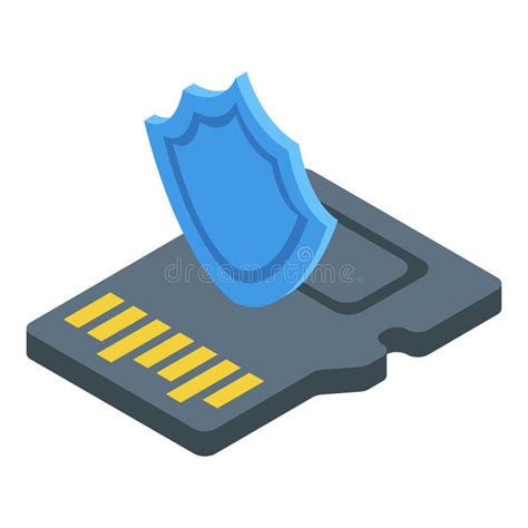 Sd Card Icon Isometric Vector Data Storage Stock Vector Illustration Of Backup Drive 248574568
