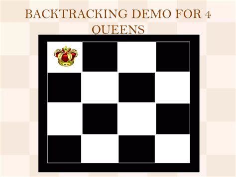 8 Queens Problem Using Back Tracking Pptx