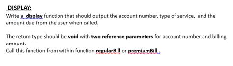 Solved Write A Program That Calculates And Prints The Bill
