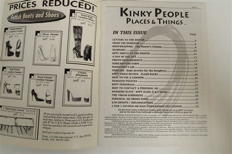 Kinky People Places And Things 1992 Vol 2 No 2 Swingers Contact Ads