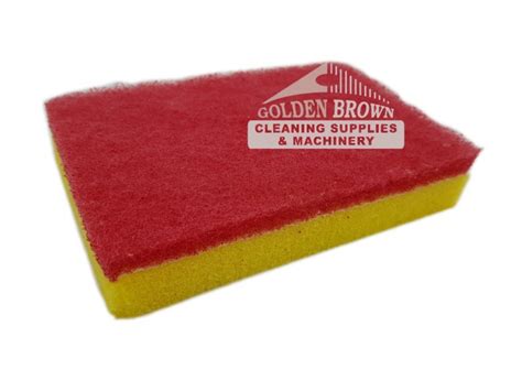 Sponge Scourer Red Glomesh 150x100mm Commercial Ss640red