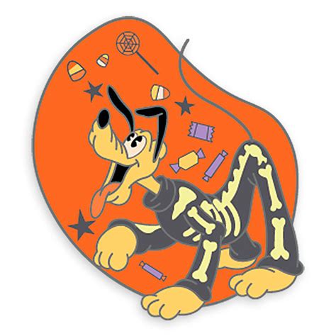 Disney Pin Halloween 2020 Skeleton Pluto