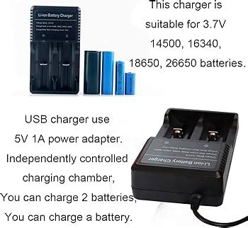 Cargador Universal Una Bateria De Litio 14500 37v 1600mah 29000