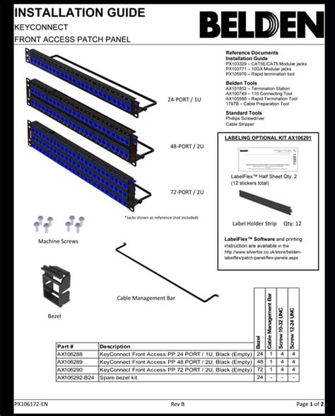 Introducing Beldens New Keyconnect Front Access Patch Panels