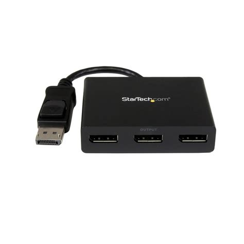 Startech 3 Port Multi Monitor Adapter Displayport Mst Hub