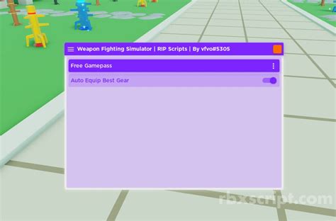 Weapon Fighting Simulator Auto Farm Auto Equip Best Gear Teleport Scripts RbxScript