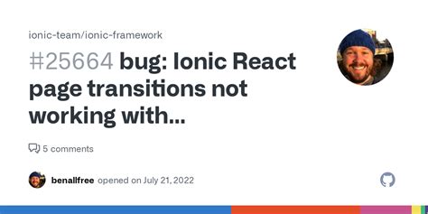 Bug Ionic React Page Transitions Not Working With History Push Issue Ionic Team
