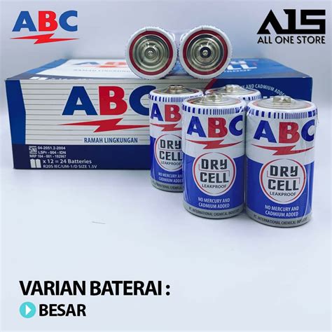 Jual Baterai Abc Battery Abc Aa Aaa Sedang Besar Kotak 9v Shopee Indonesia
