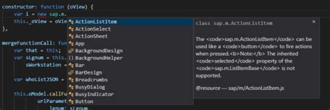 Sapui5 Intellisense For Openui Project In Visual Studio Code 13