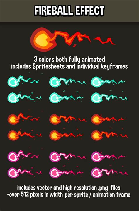 Animated Fireball Pixel Art Tutorial Fireball Game Level Design
