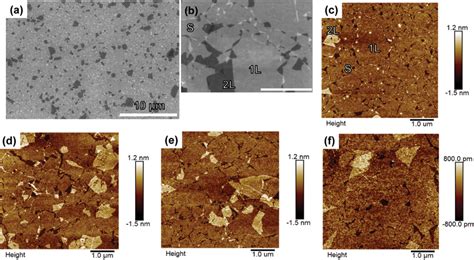 a sem image of tiled monolayer go film b high‐resolution sem image