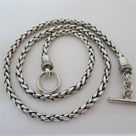 Celtic Silver Necklace Chain Etsy