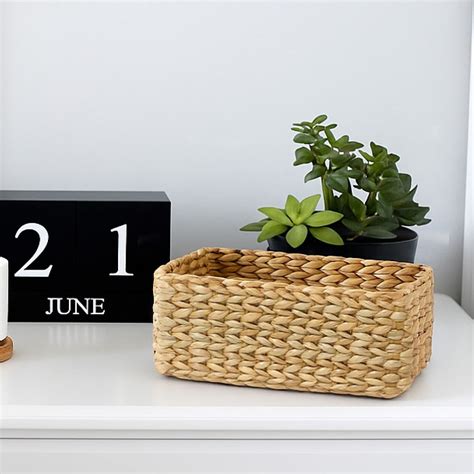Habere India Sea Grass Rectangular Multipurpose Basket Beige Price