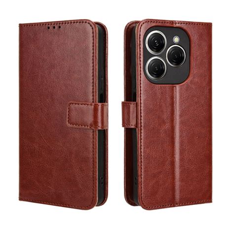 Чехол книжка для Tecno Spark 20 Pro Техно Спарк 20 Про из кожи с карманом для пластиковых карт