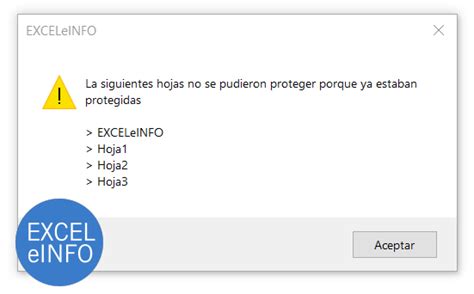 Proteger Y Desproteger Varias Hojas En Excel Usando Macros Vba Tips