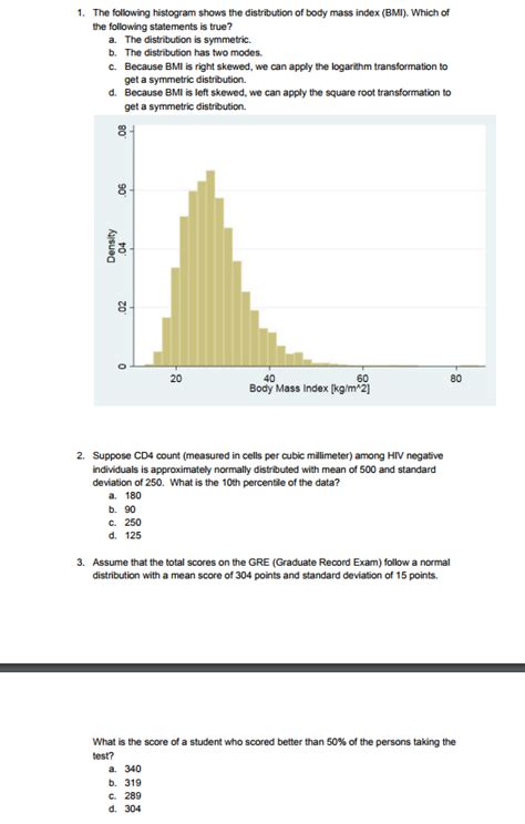 Solved 1· The Following Histogram Shows The Distribution Of