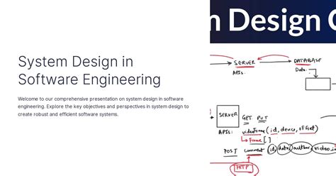 System Design In Software Engineering