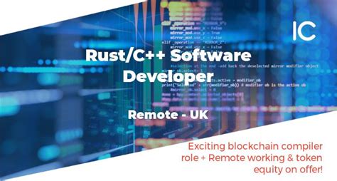 Mitchell Wheaton On Linkedin Vacancy Rustc Software Developer