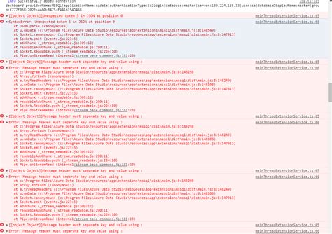 Some Times Can Not Connect Db Issue Microsoft Azuredatastudio GitHub
