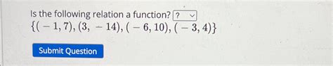 Solved Is The Following Relation A Chegg
