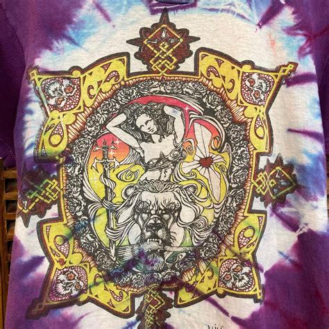 Vintage 1980s Dated 1980 Tie Dye Hippie Mikio Artist Deadhead Grateful