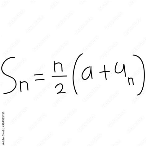 Simple Math Formulas Written In Handwritten Style Stock Vector Adobe Stock