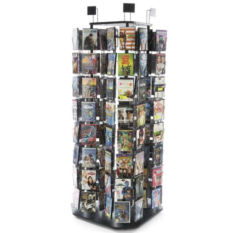 Heavy Duty Rotating Cd Dvd Display Rack Metal Wire
