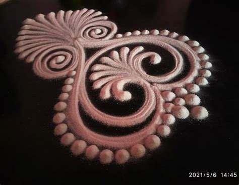 white rangoli design tutorial 1 minute diy by karishma dighore