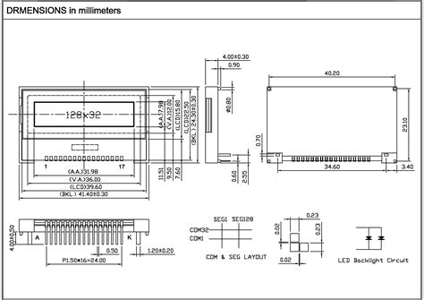 จอแอลซีดีฟันเฟือง 128 32 Dgs12832b Display Zone